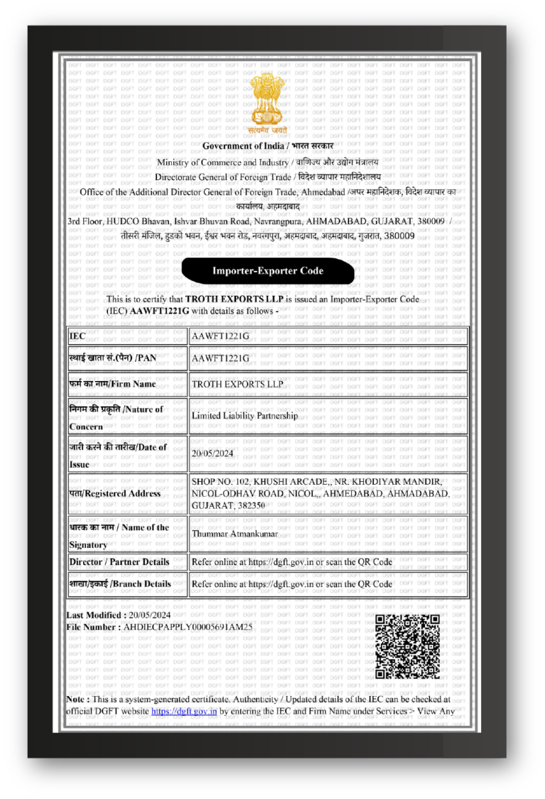 Home - Troth Exports